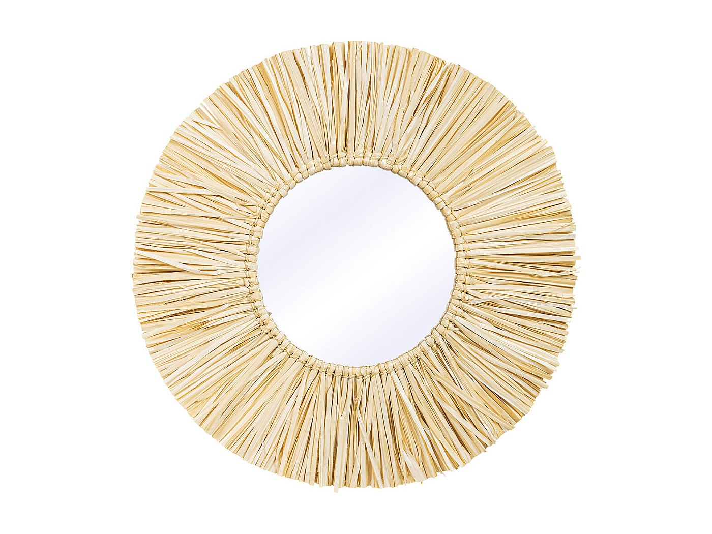 Wandspiegel - Rundes Boho-Bali-Design (60 cm) - Grel