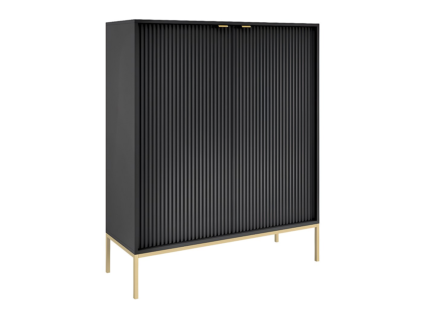 Placard Lima L101, Or|Noir, 125x104cm, Le nombre de portes: 2.0039cm ...