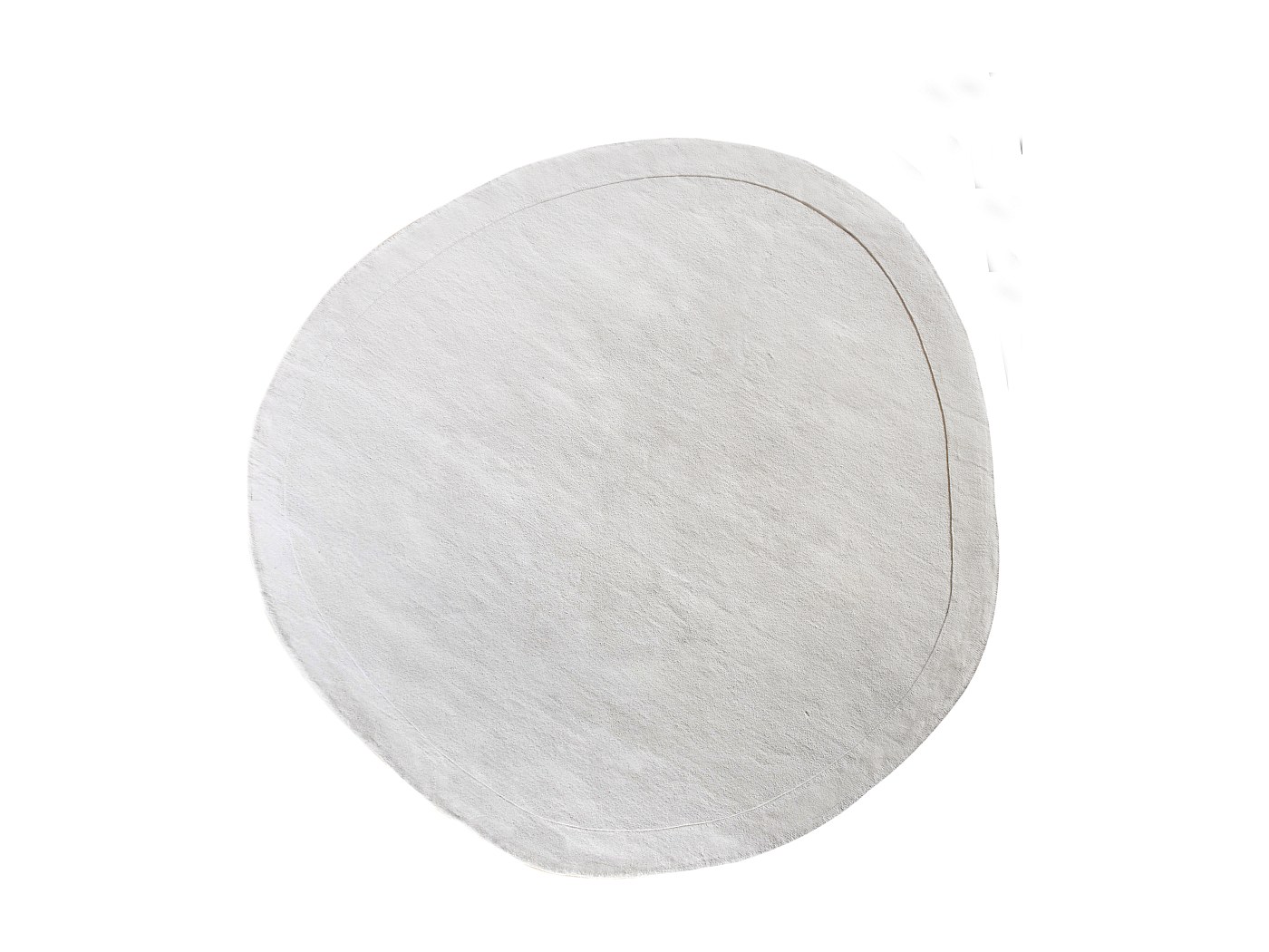 Organisch rond tapijt van 100% wol - 200 x 200 cm - 2200 g/m2 ...