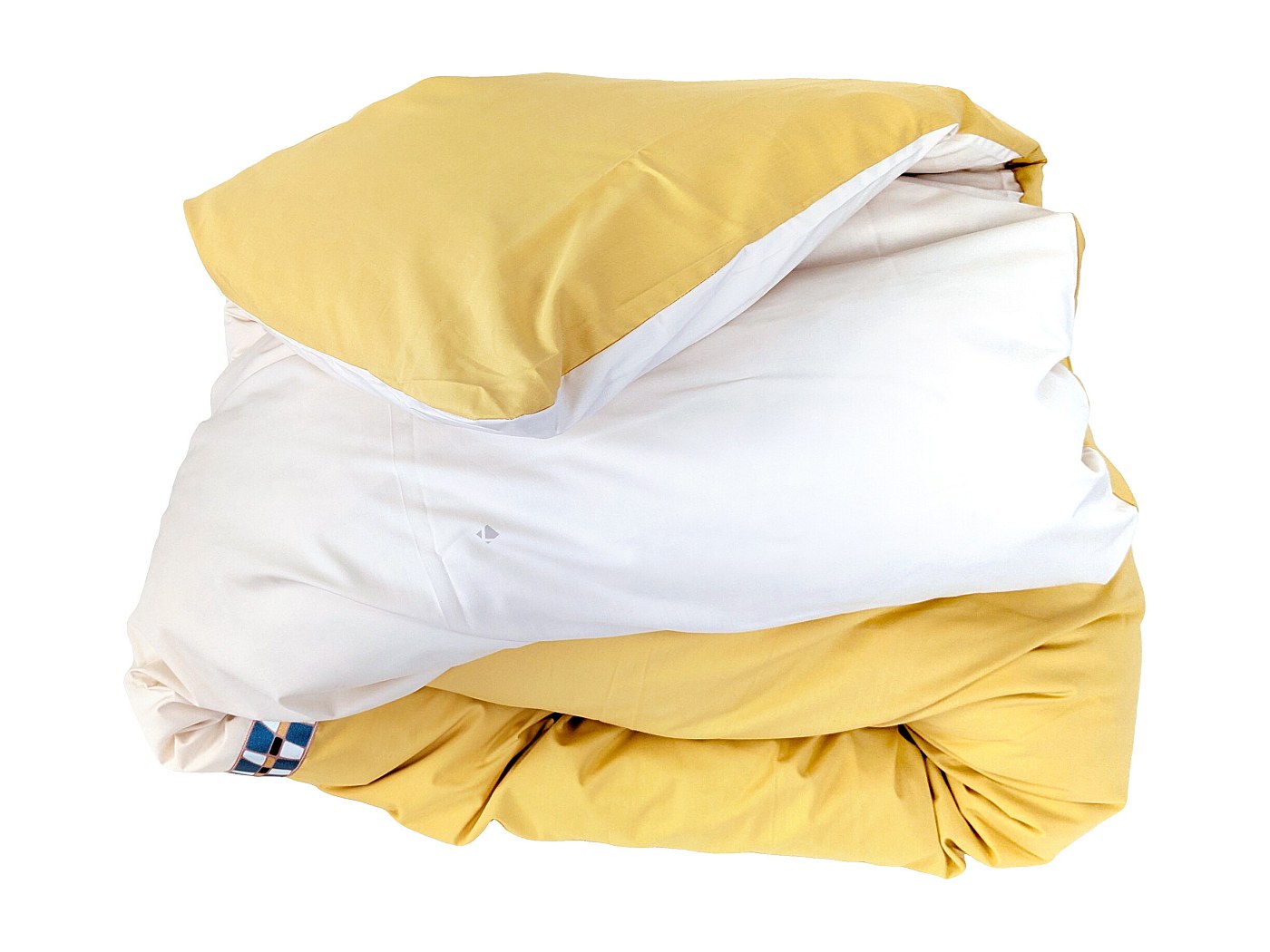 Housse de couette 140x200 cm percale coton ROMY Ambre