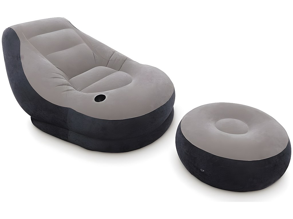 Fauteuil gonflable avec pouf Ultra Lounge Relax 68564NP