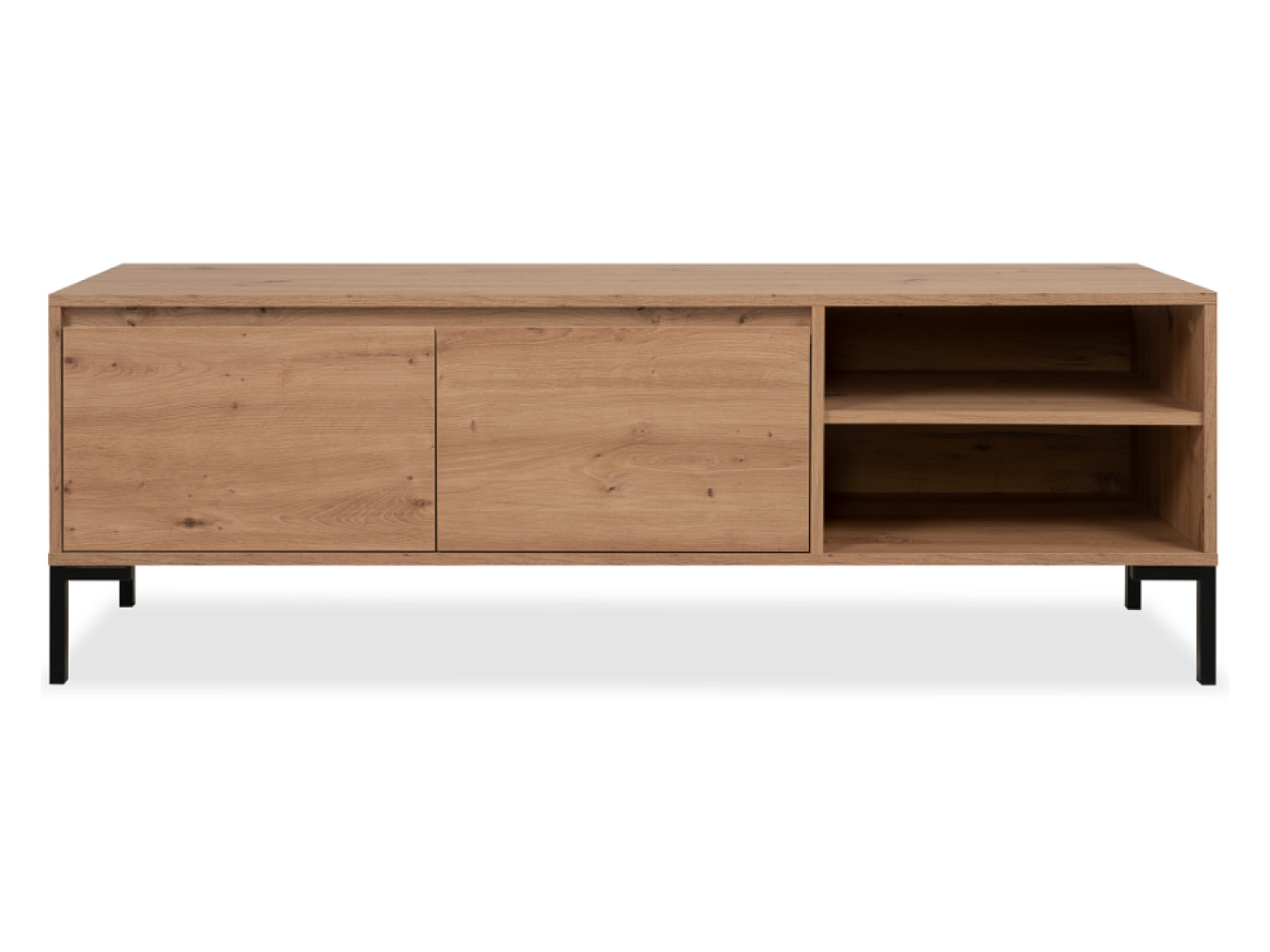 NAVI - Meuble TV en bois avec placard 150cm