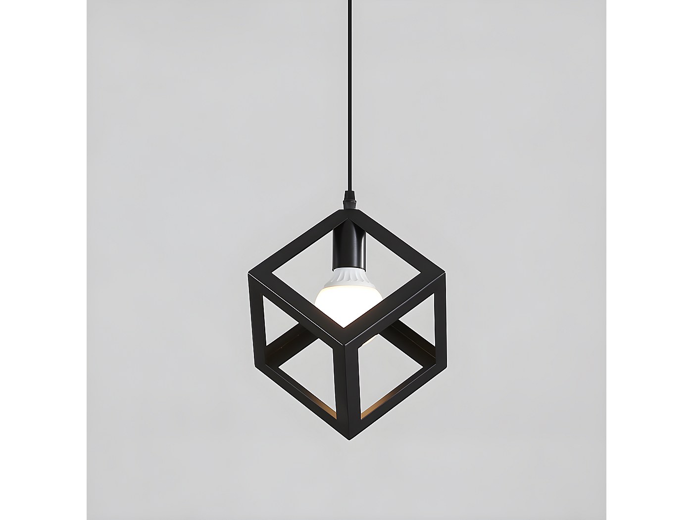 lustre suspensions en forme de cube, suspension luminaire industrielle ...