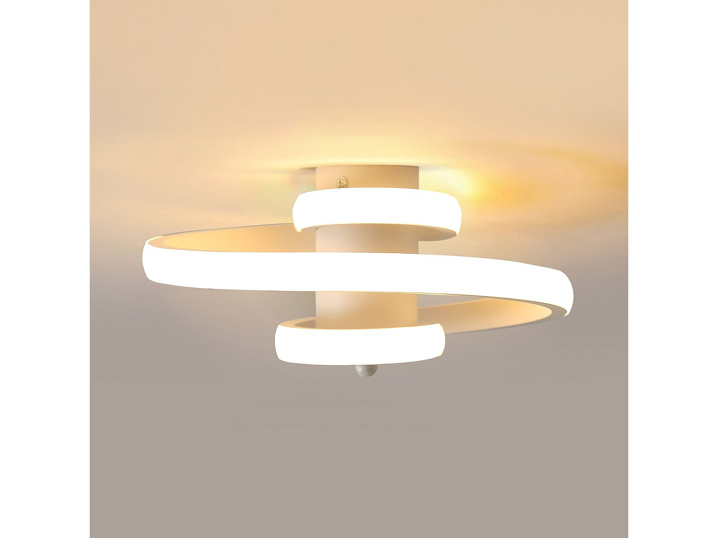 Luce a soffitto a LED moderna 24W semplice in un lampadario a spirale ...