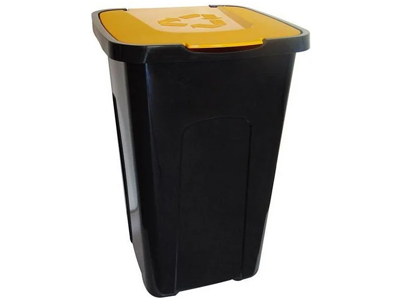 Papier de recyclage en polypropylène, avec couvercle, 50 litres, 36 ...