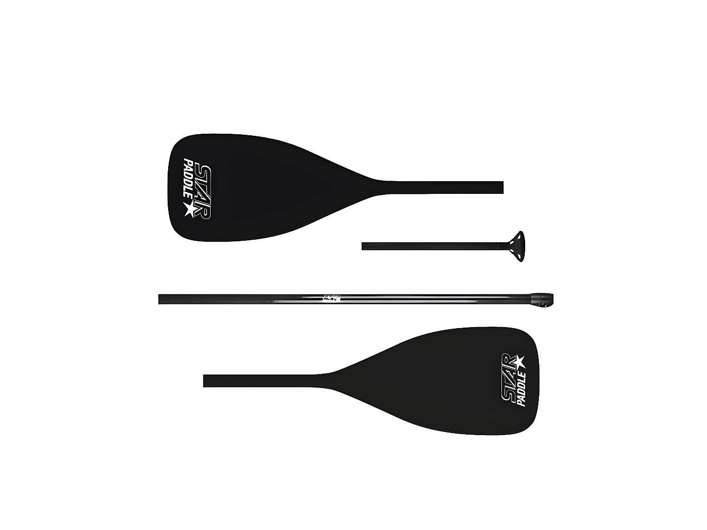 Pala Sup/Kayak - Fibra - 2en1 Star Paddle STAR PUMP - 4 Secciones ...