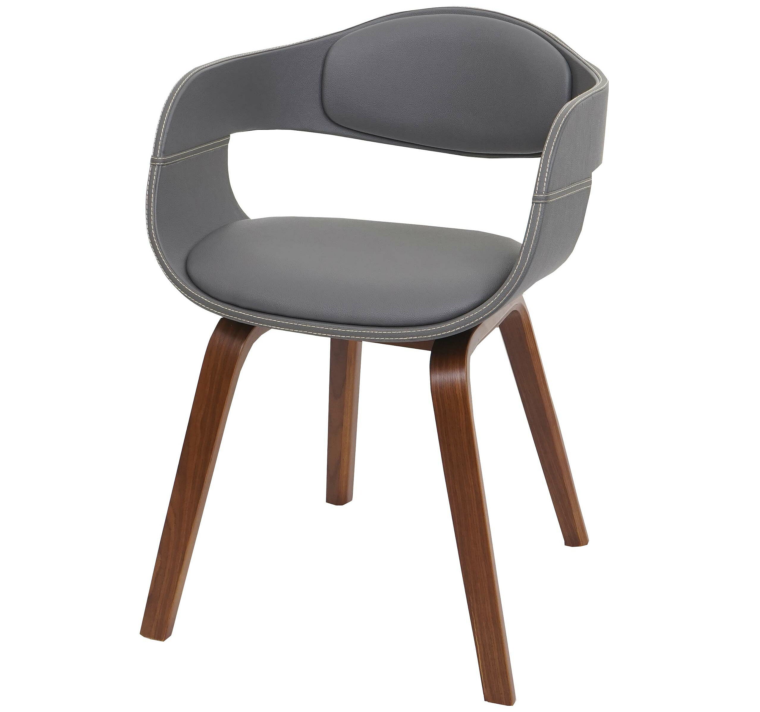 Chaise de salle à manger MCW-A47b, gris mat