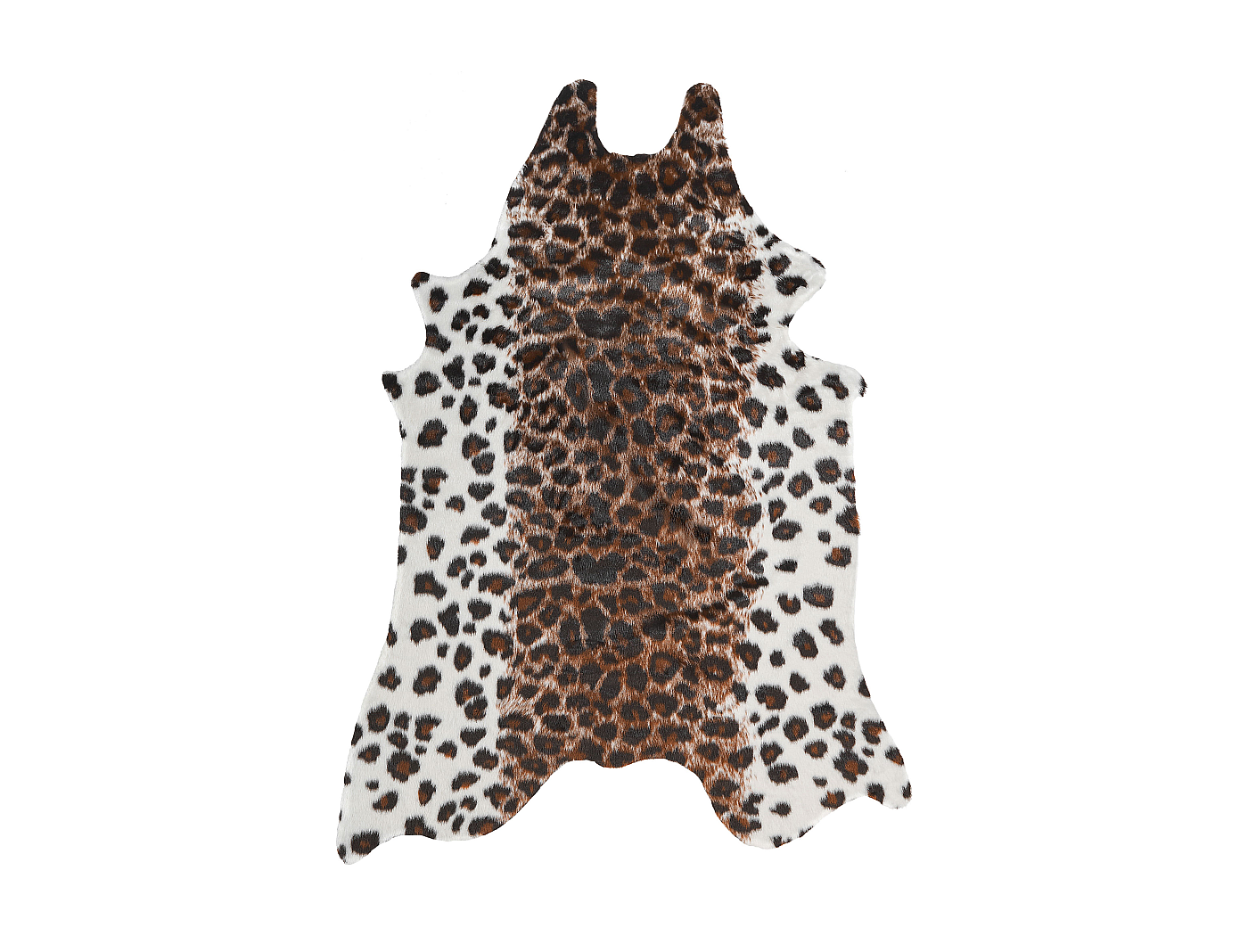 Tapis imitation peau de leopard 150 x 200 cm marron et blanc BOGONG
