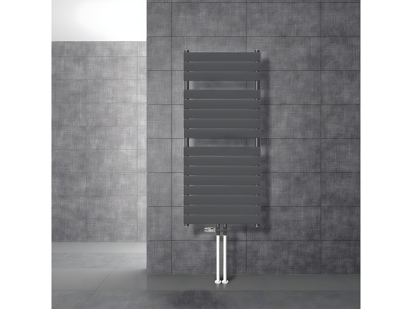 ECD Germany Radiador de diseño de vapor no eléctrico - 600 x 1200 mm ...