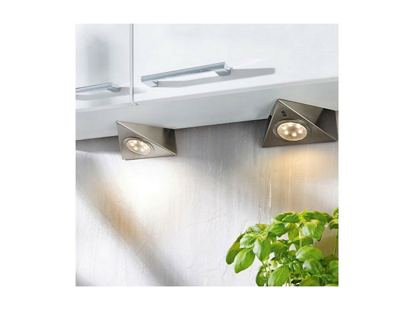 Spot d'Intérieur Led Spot Set, Argent, 13,5x13,5x5 cm, EPIKASA