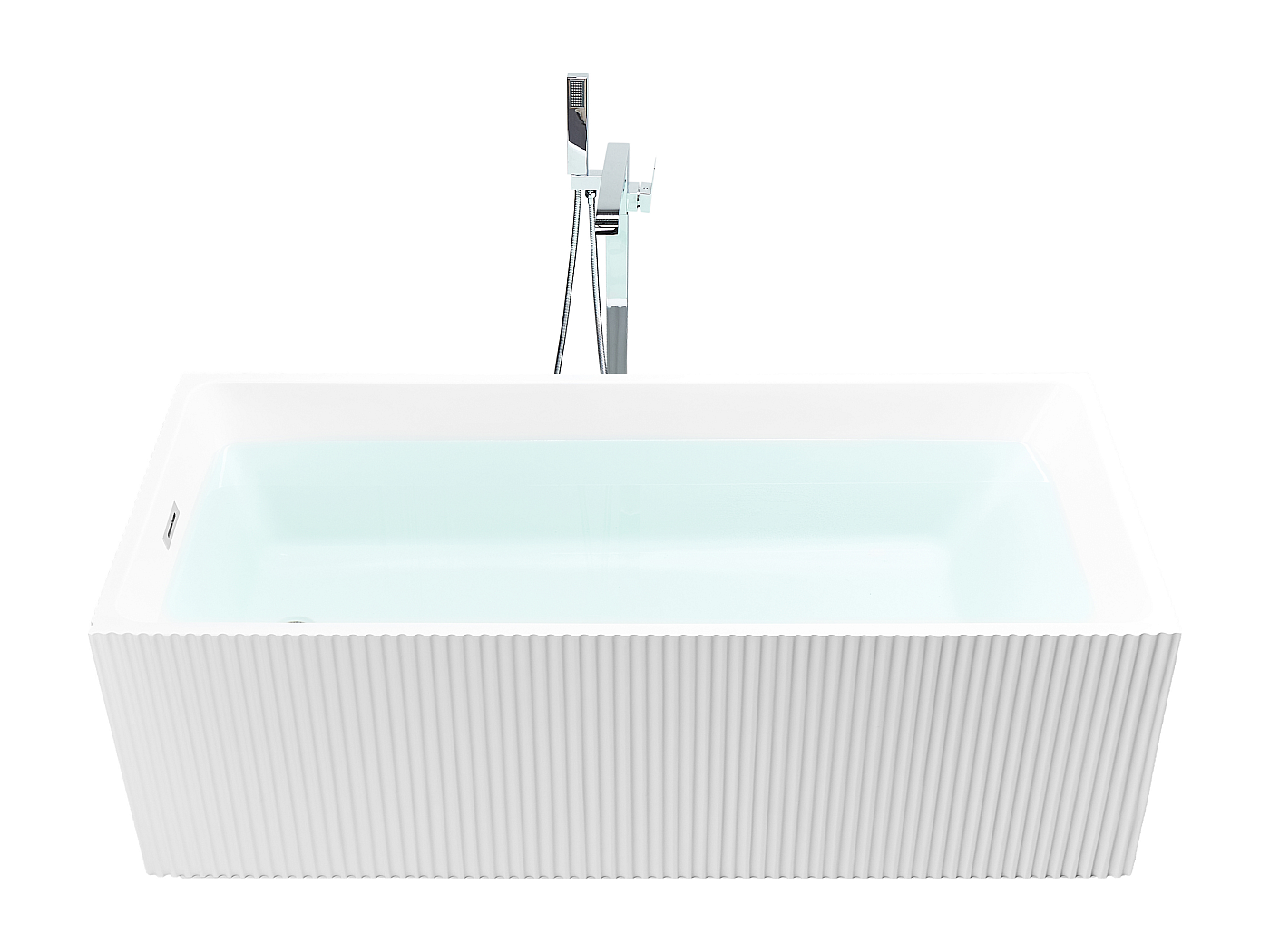 Baignoire îlot blanche rectangle 169 x 80 cm GOCTA