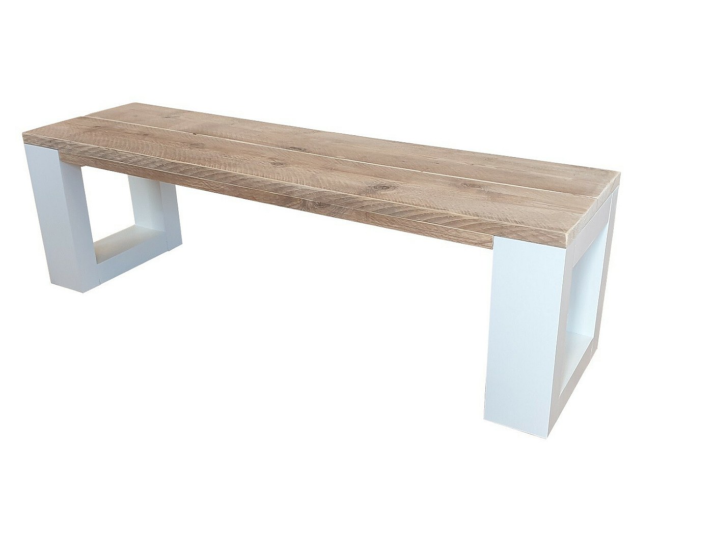 wood4you - Banca di New Orleans - 190Lx40Hx38D cm bianco