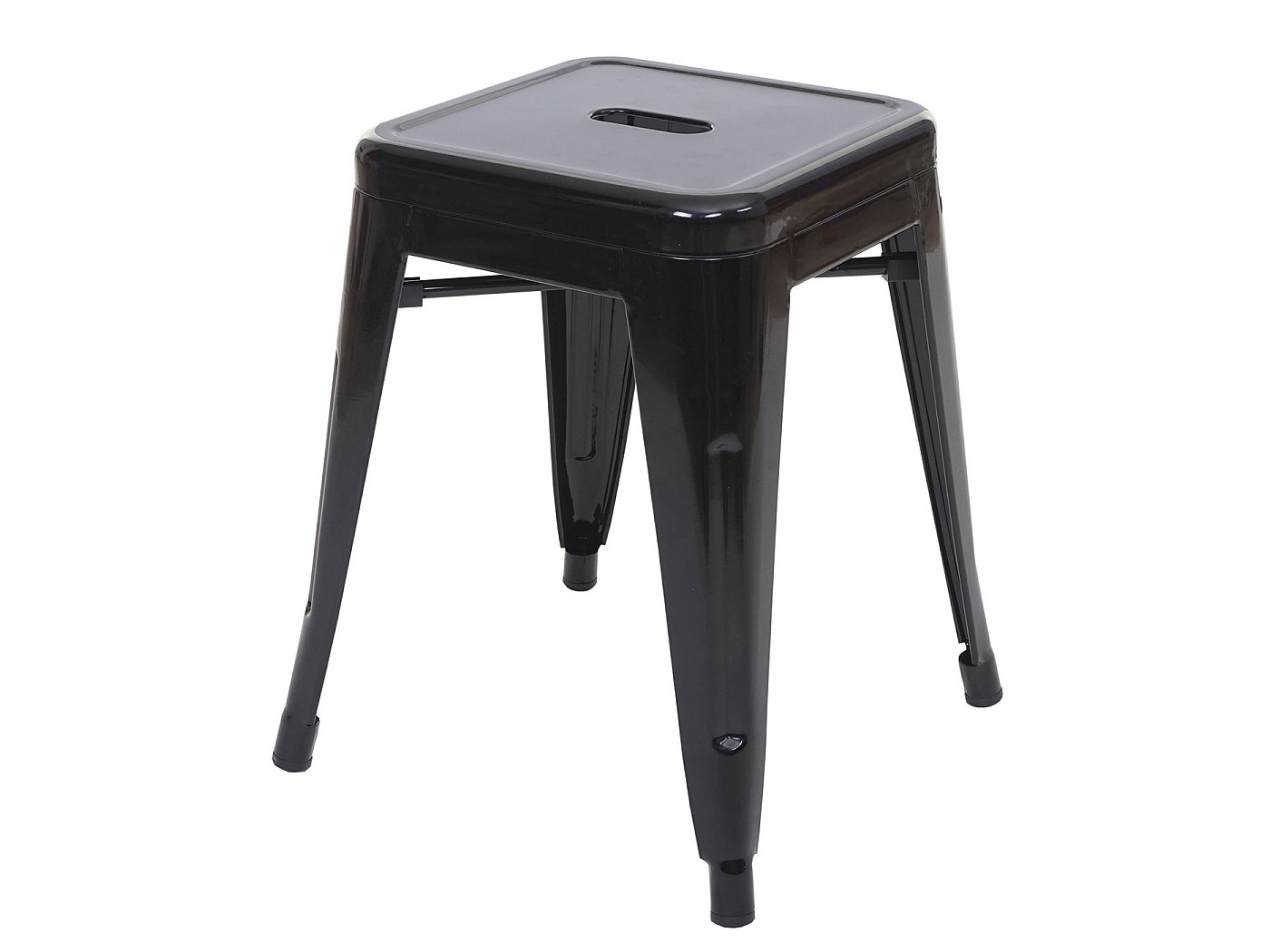 Taburete metálico MCW-A73, negro