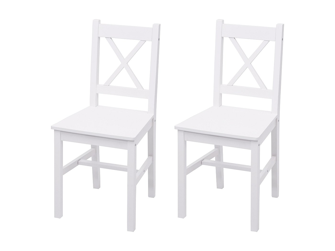 Silla de comedor MCW-F77 (set de 2), blanco