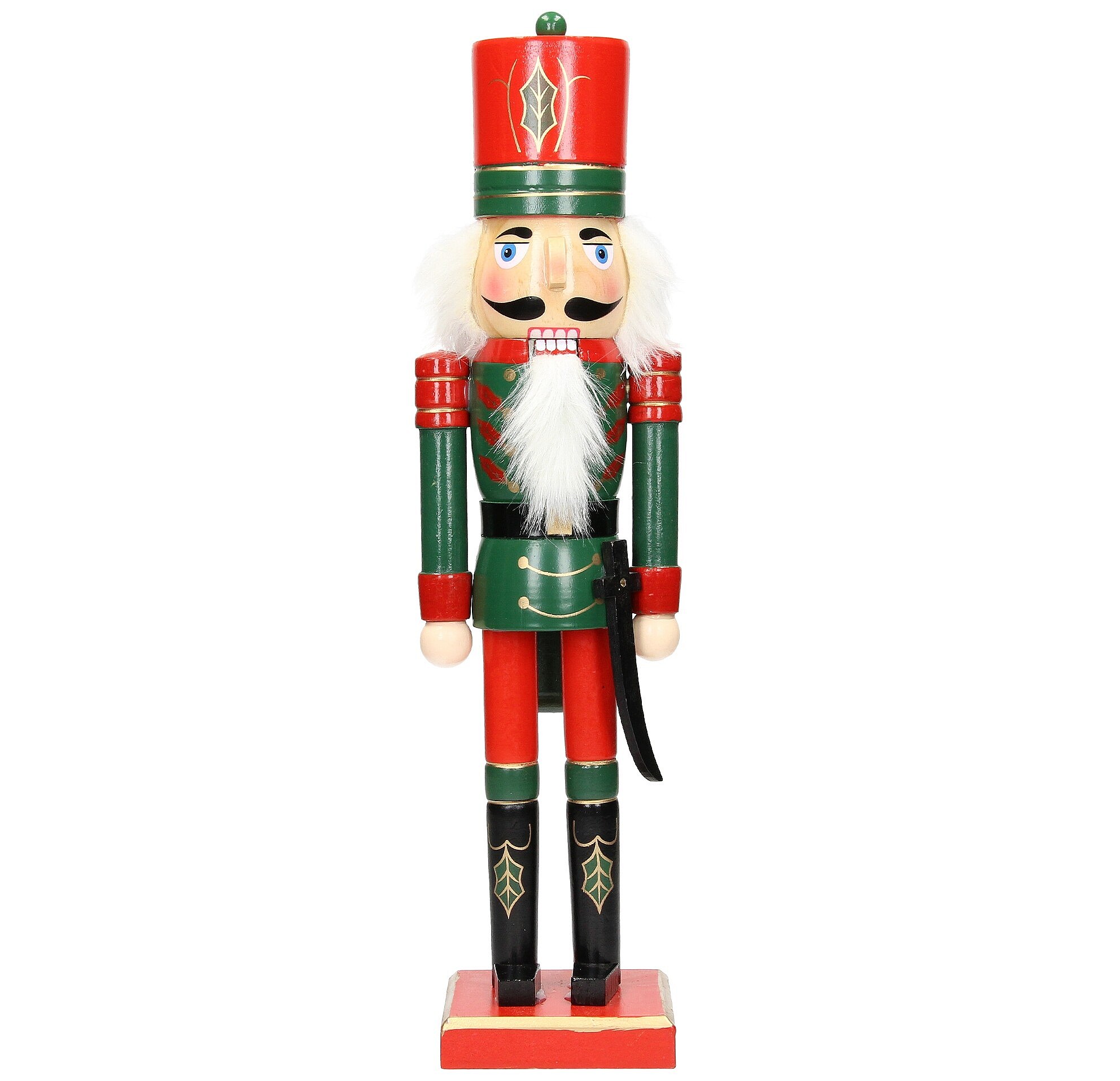 ECD Germany Soldat Casse-Noisette 38 cm avec Chapeau Rouge et Sabre, en ...