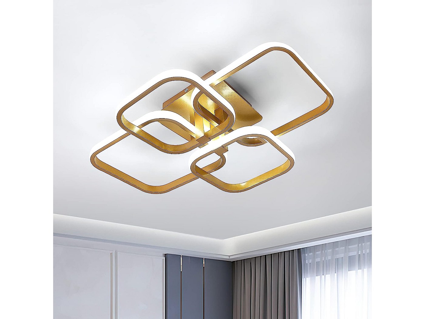 Luce a soffitto a LED Design moderno Design Circolo quadrato, 58*46 cm ...
