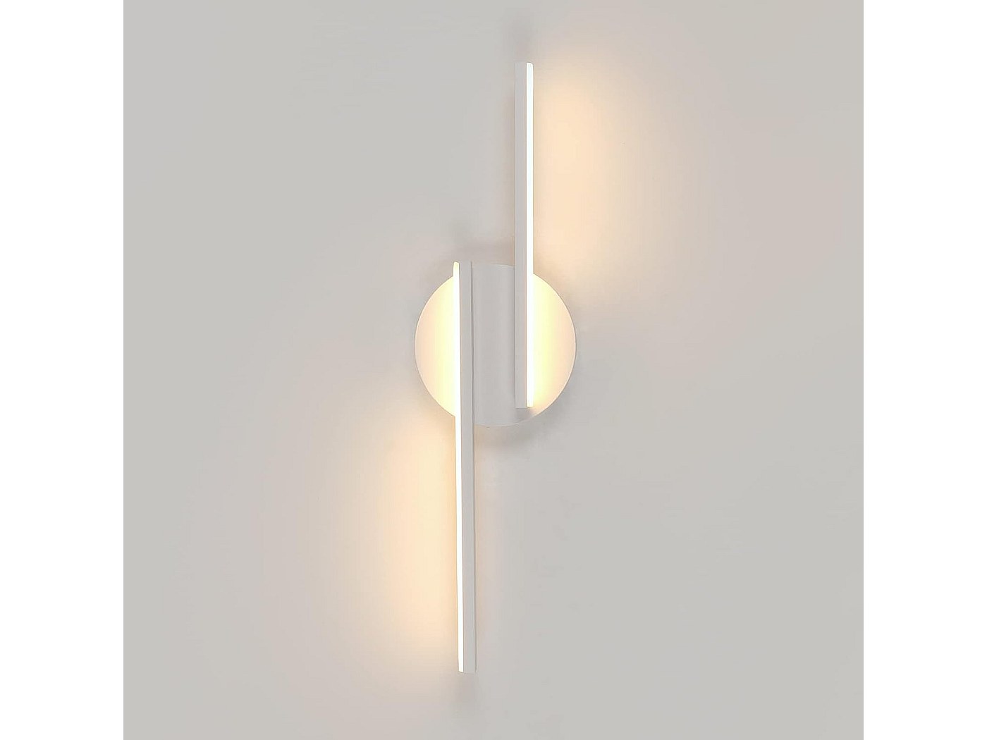 Luce murale a LED interno moderna, bianco, 45*12 cm, alluminio, luce calda