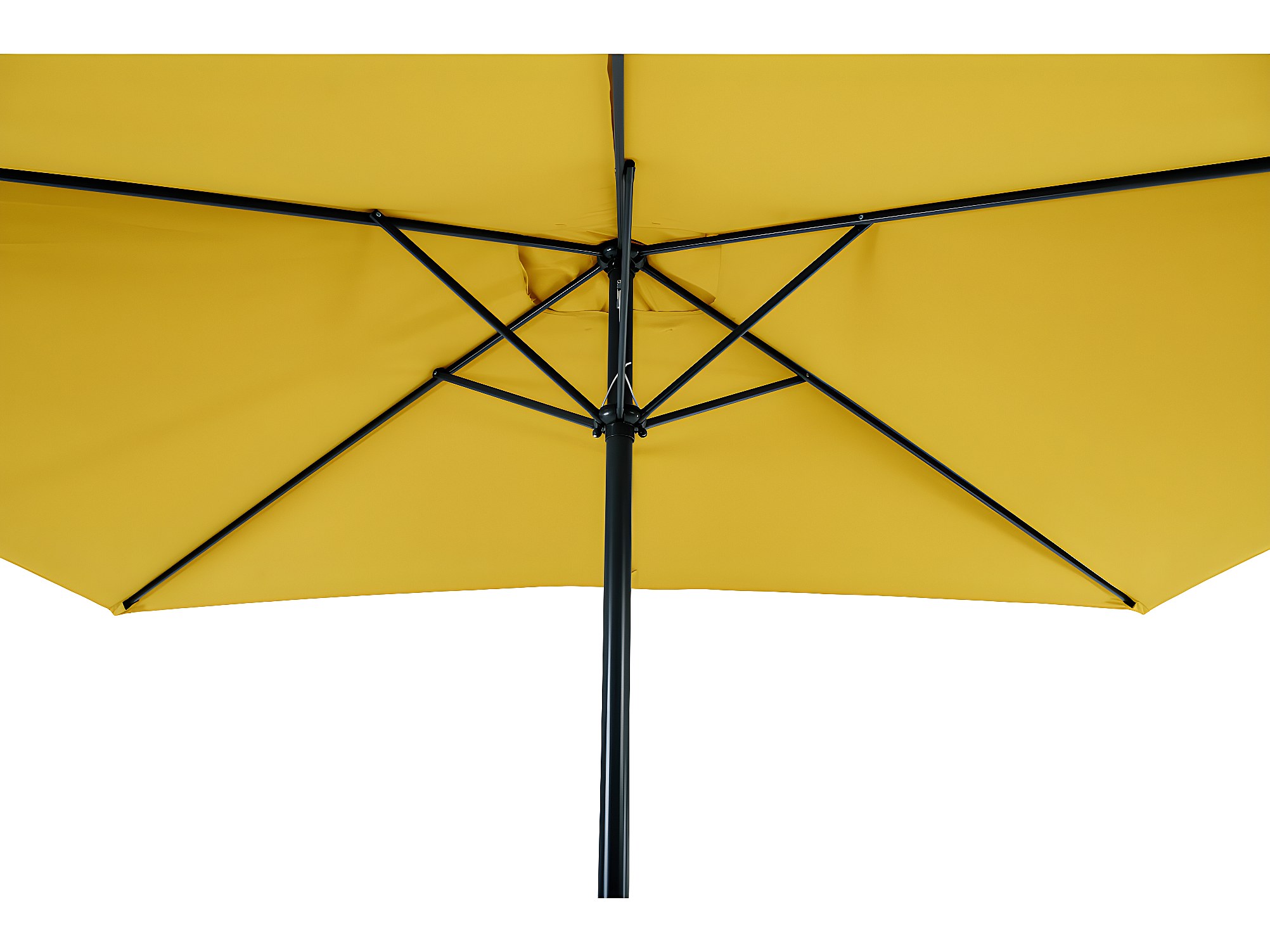 Parasol Rectangulaire Jaune Solaire 2x3m 38mm - Aluminium