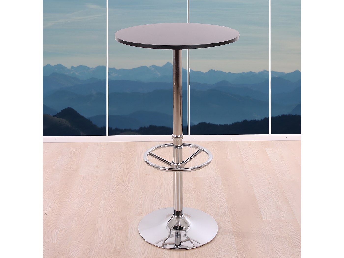 Table haute Bilbao repose-pieds, Table de bar / table haute Bari, ronde ...
