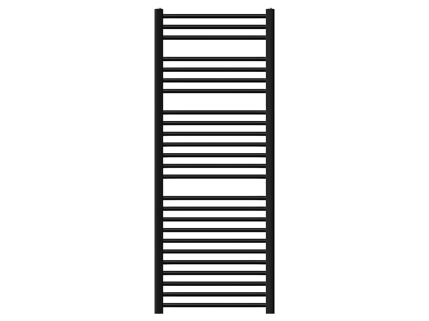 Radiador de baño Radiador conexión lateral toallero Sahara negro 60x150cm