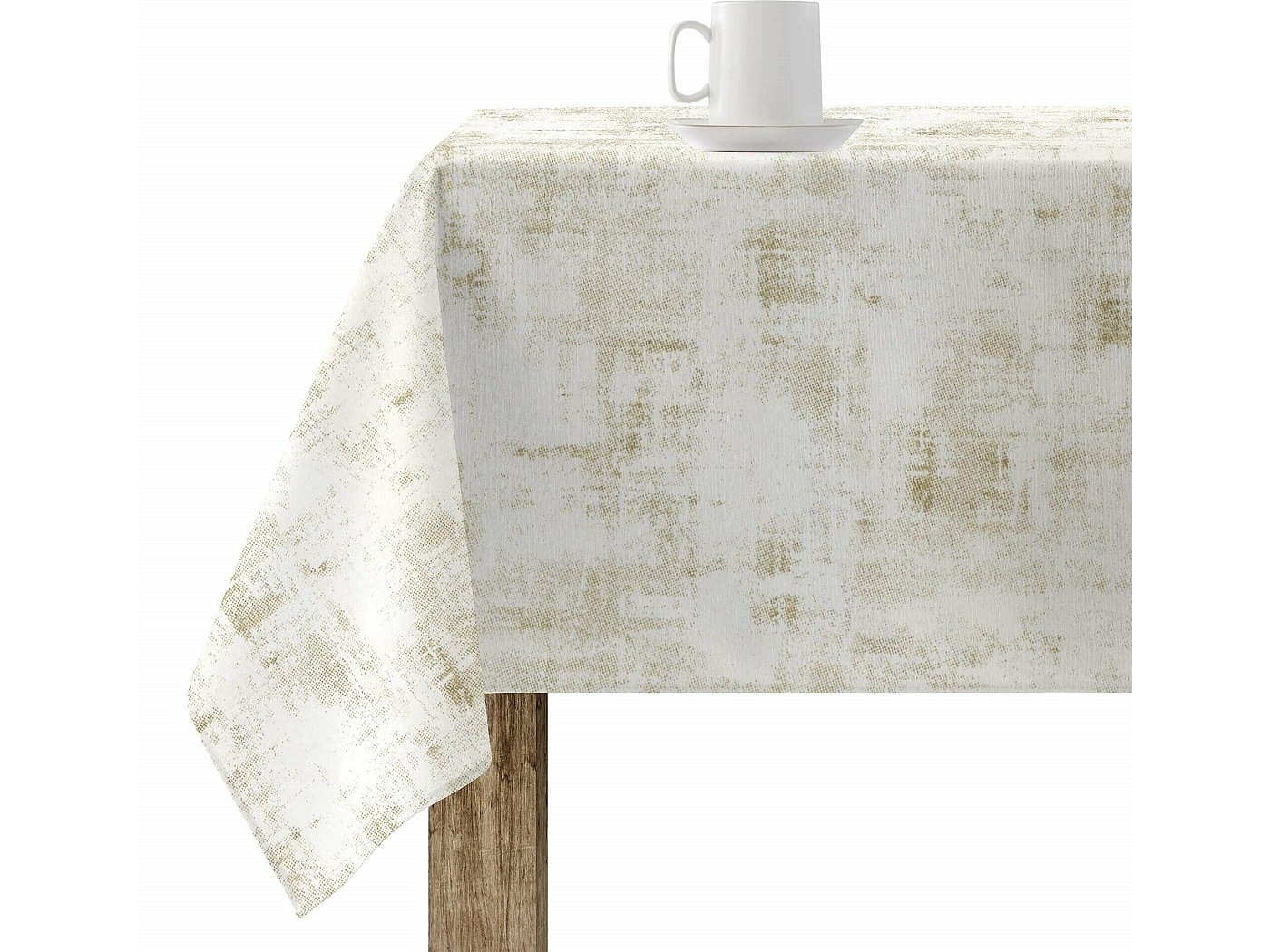 Nappe enduite anti-taches Texture Gold 100x140 cm