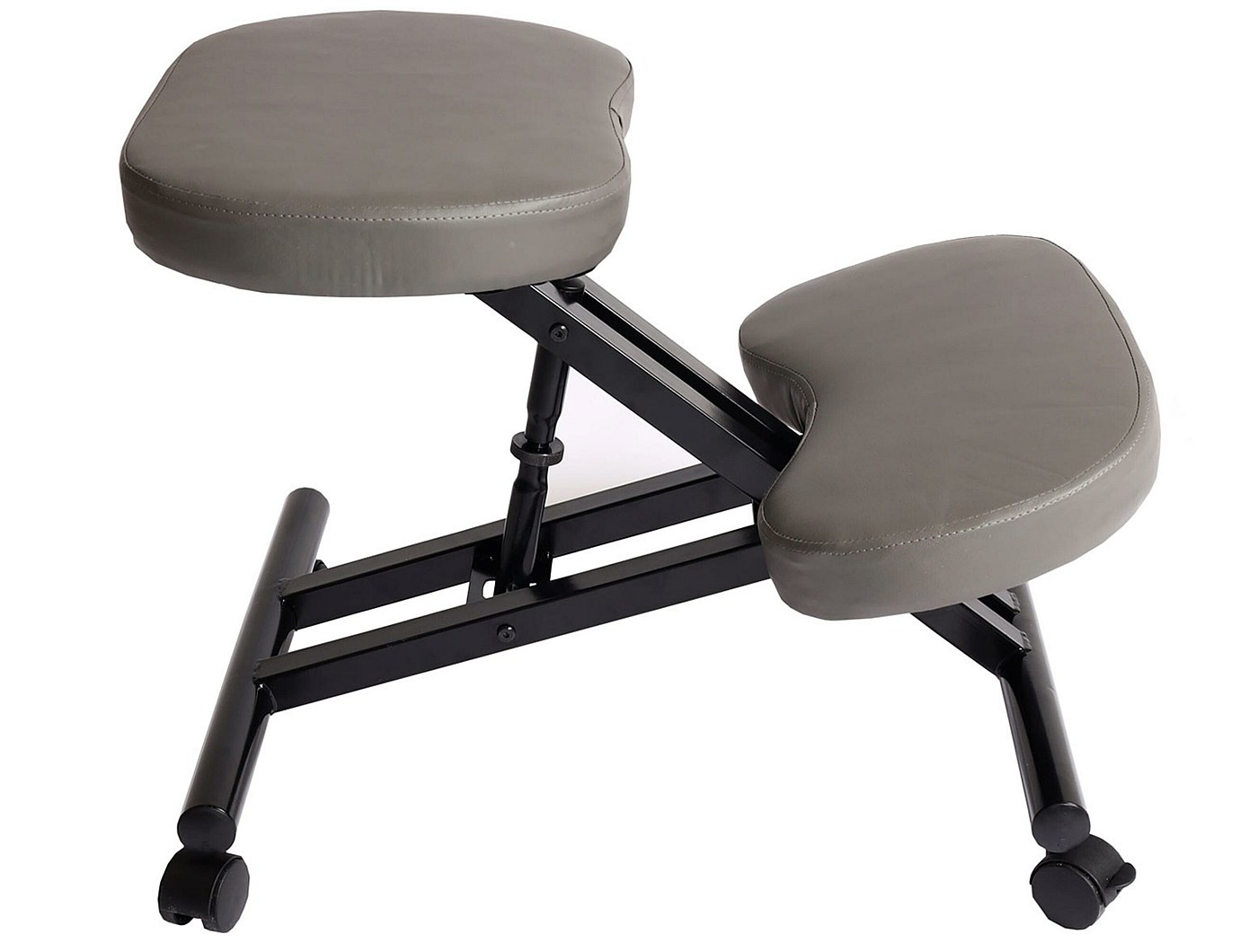 Sedia sgabello posturale ergonomica ruote regolabili MCW-E10 ecopelle ...