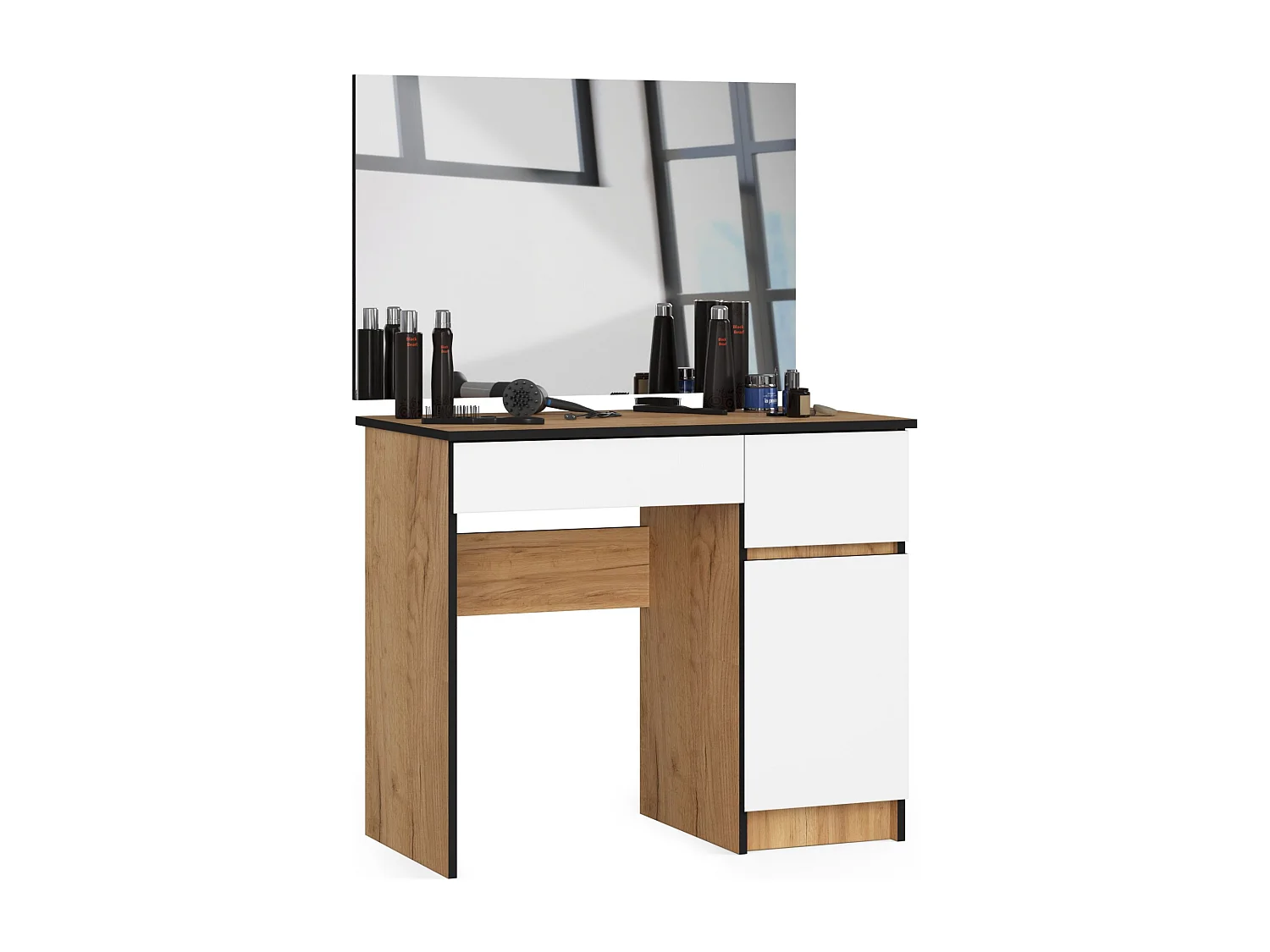 Schminktisch AKORD FIN Frisiertisch Eiche Craft 90 cm breit Tür 2 ...