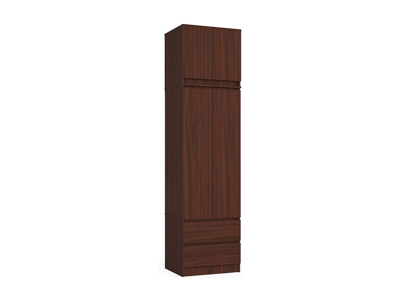 Armario AKORD S60 con altillo Wenge 60 cm 2 puertas 2 cajones frente en ...