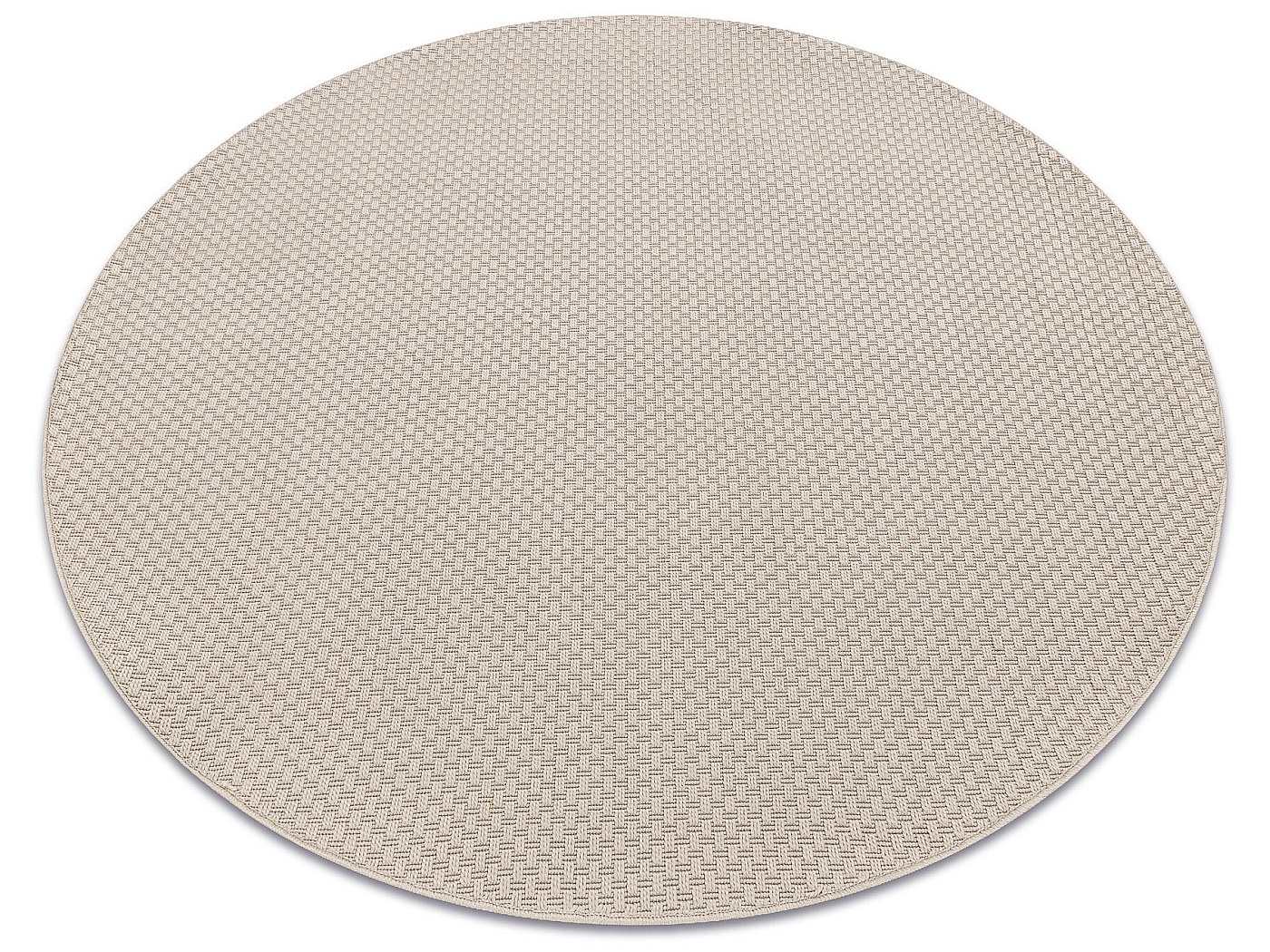 Sisal tapijt TIMO 6272 cirkel buitenshuis beige cercle 120 cm