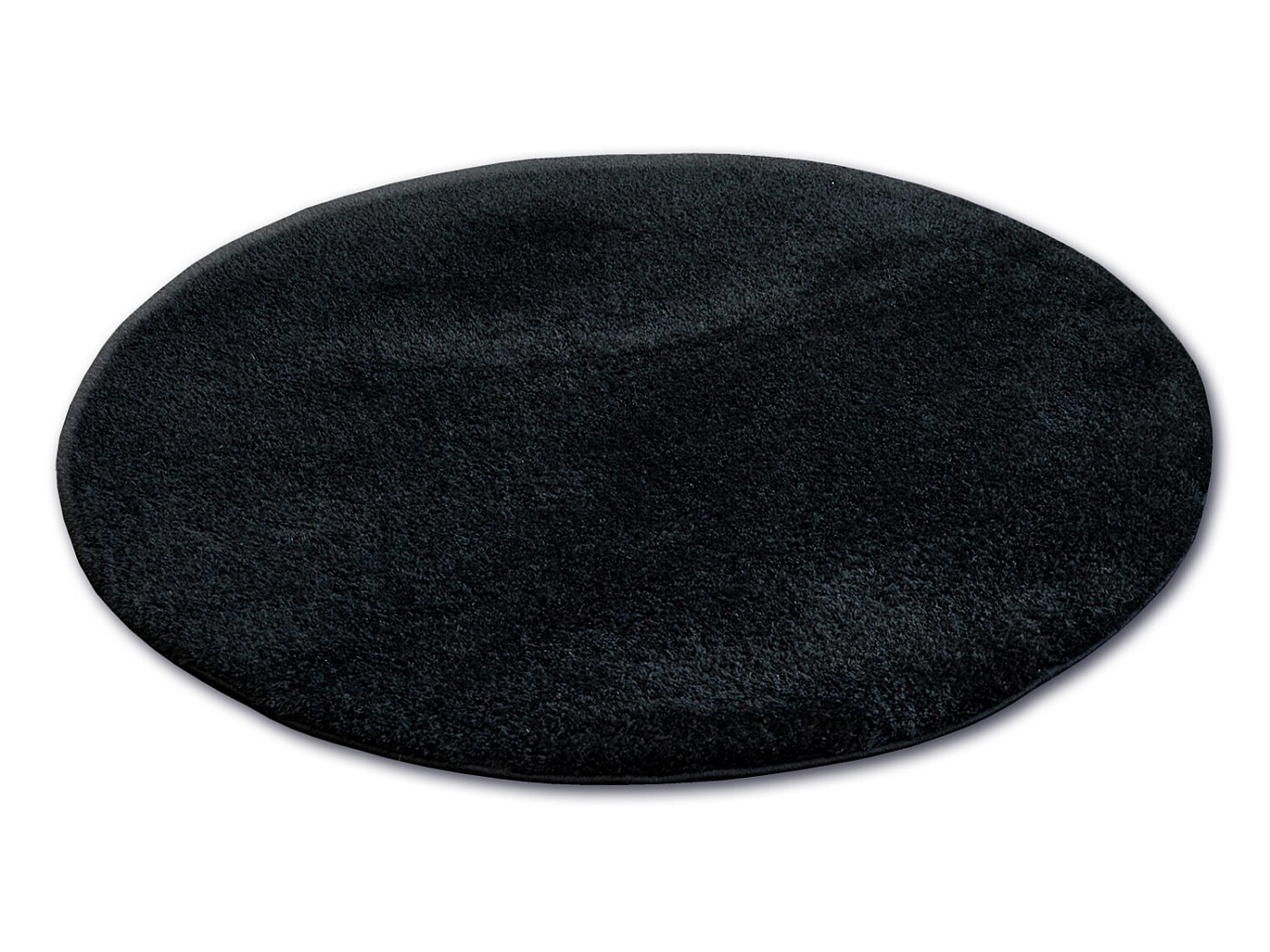 Tapijt ROND SHAGGY MICRO zwart cercle 100 cm