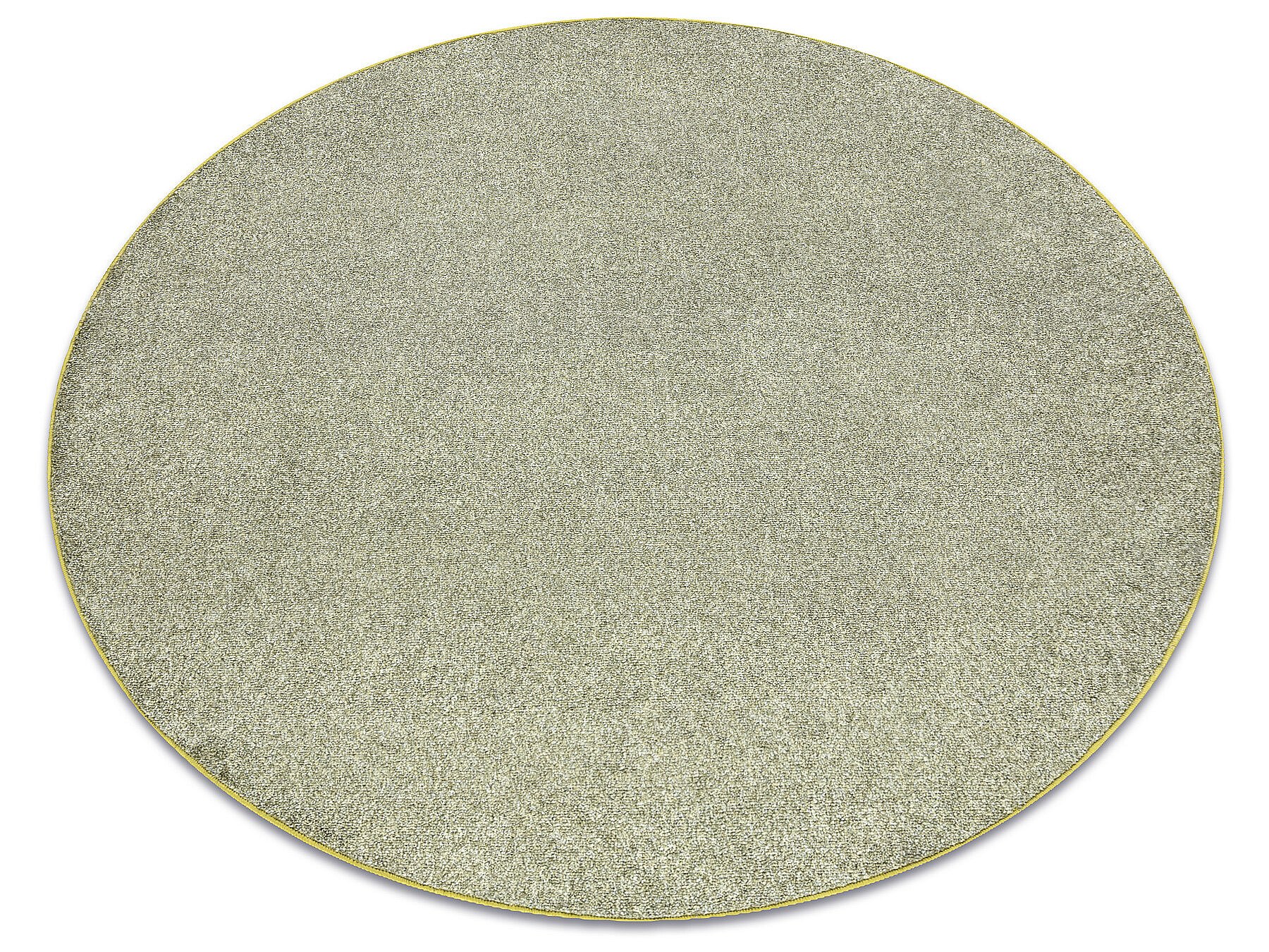 TAPIJT ROND EXCELLENCE olijfgroen 240, glad, melange cercle 150 cm