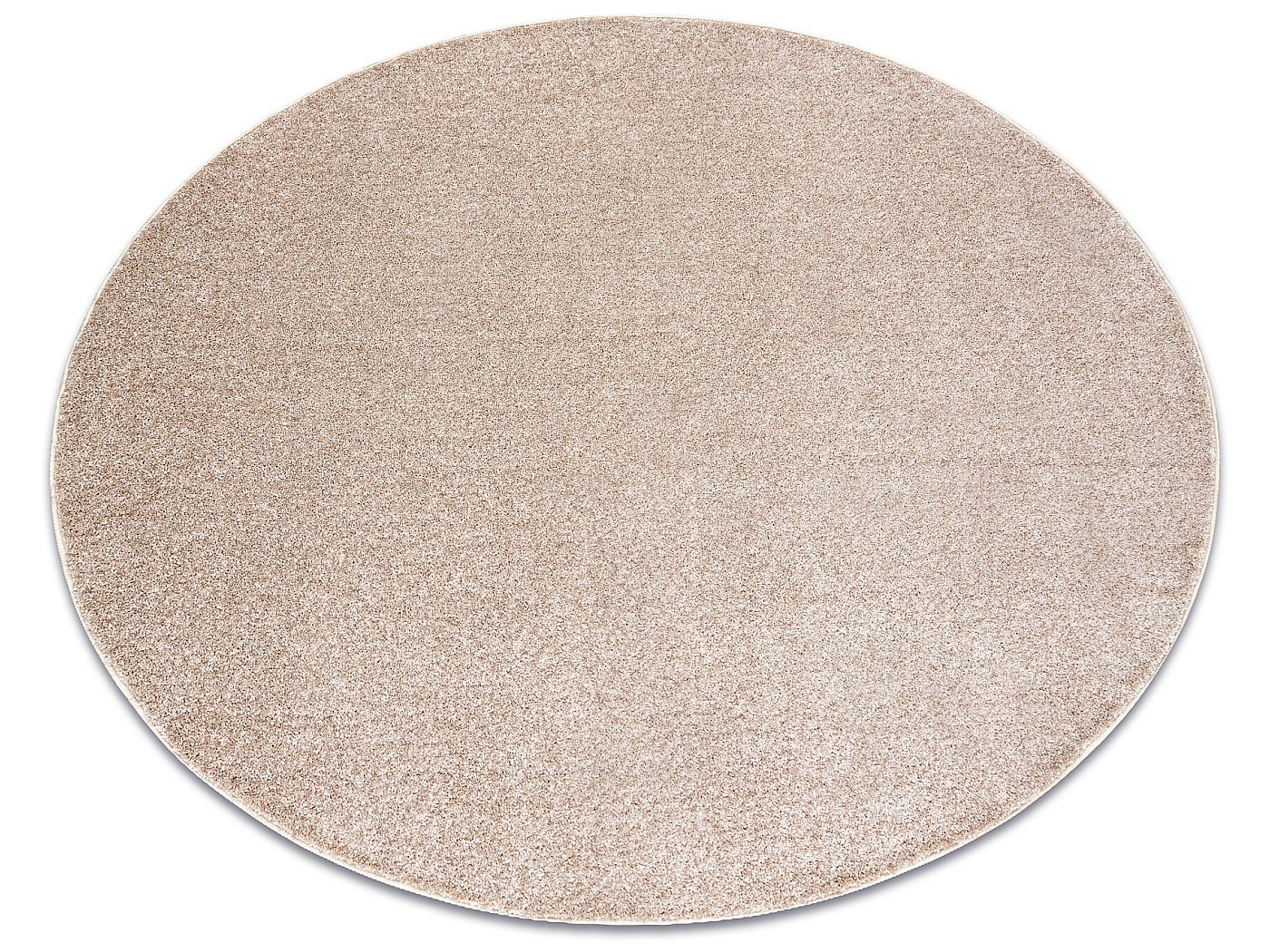 TAPIJT ROND INDUS beige 34, glad, melange cercle 200 cm