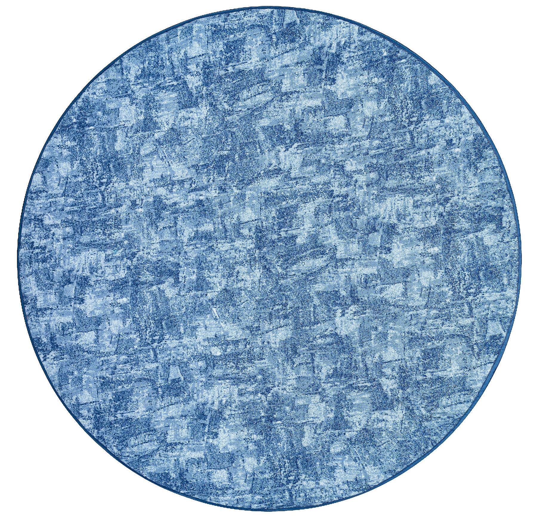 TAPIJT ROND SOLID blauw 70 BETON cercle 100 cm