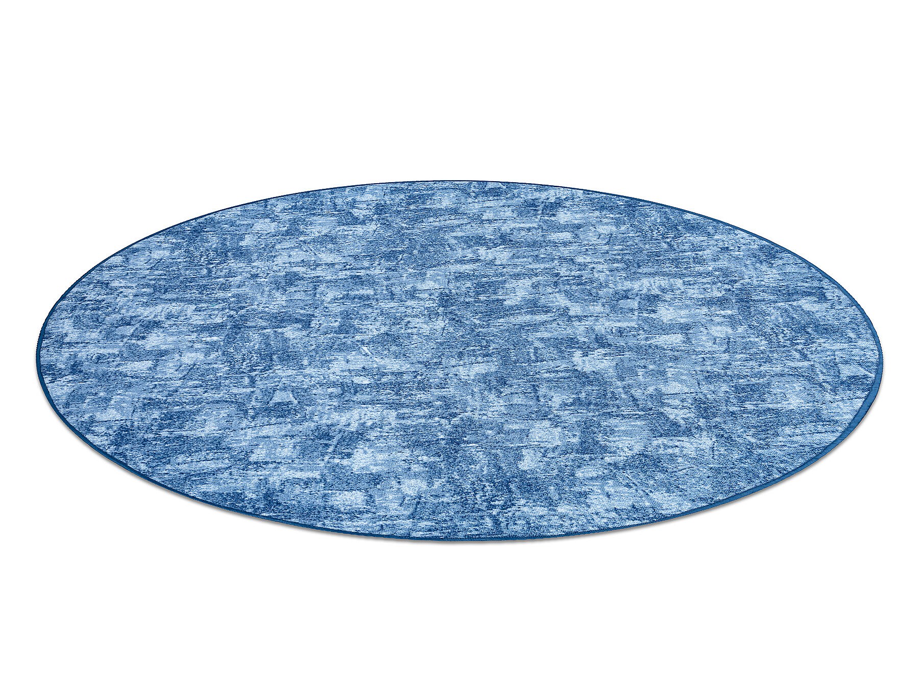 TAPIJT ROND SOLID blauw 70 BETON cercle 100 cm