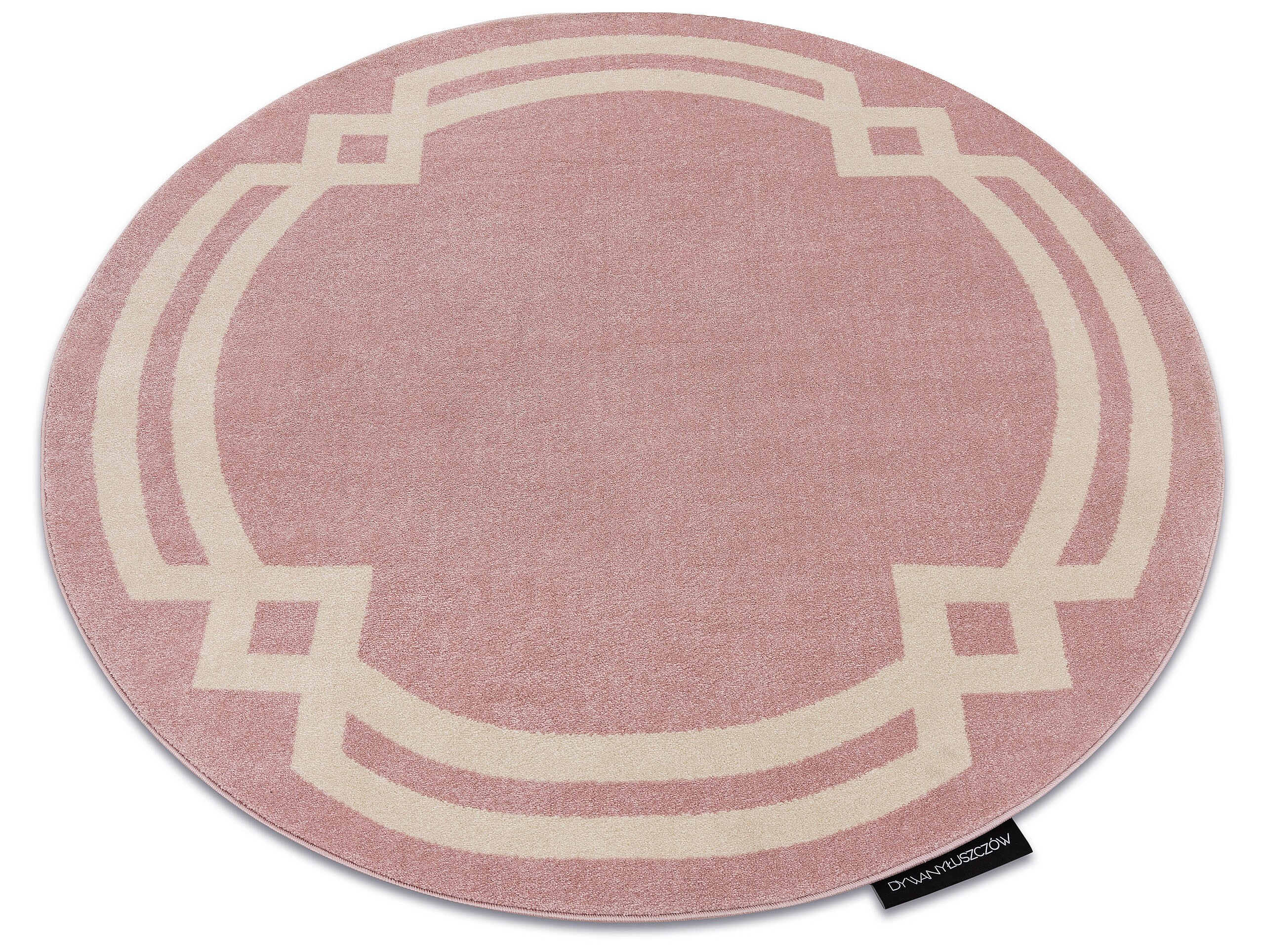 Tapete HAMPTON Lux redondo cor de rosa cercle 160 cm