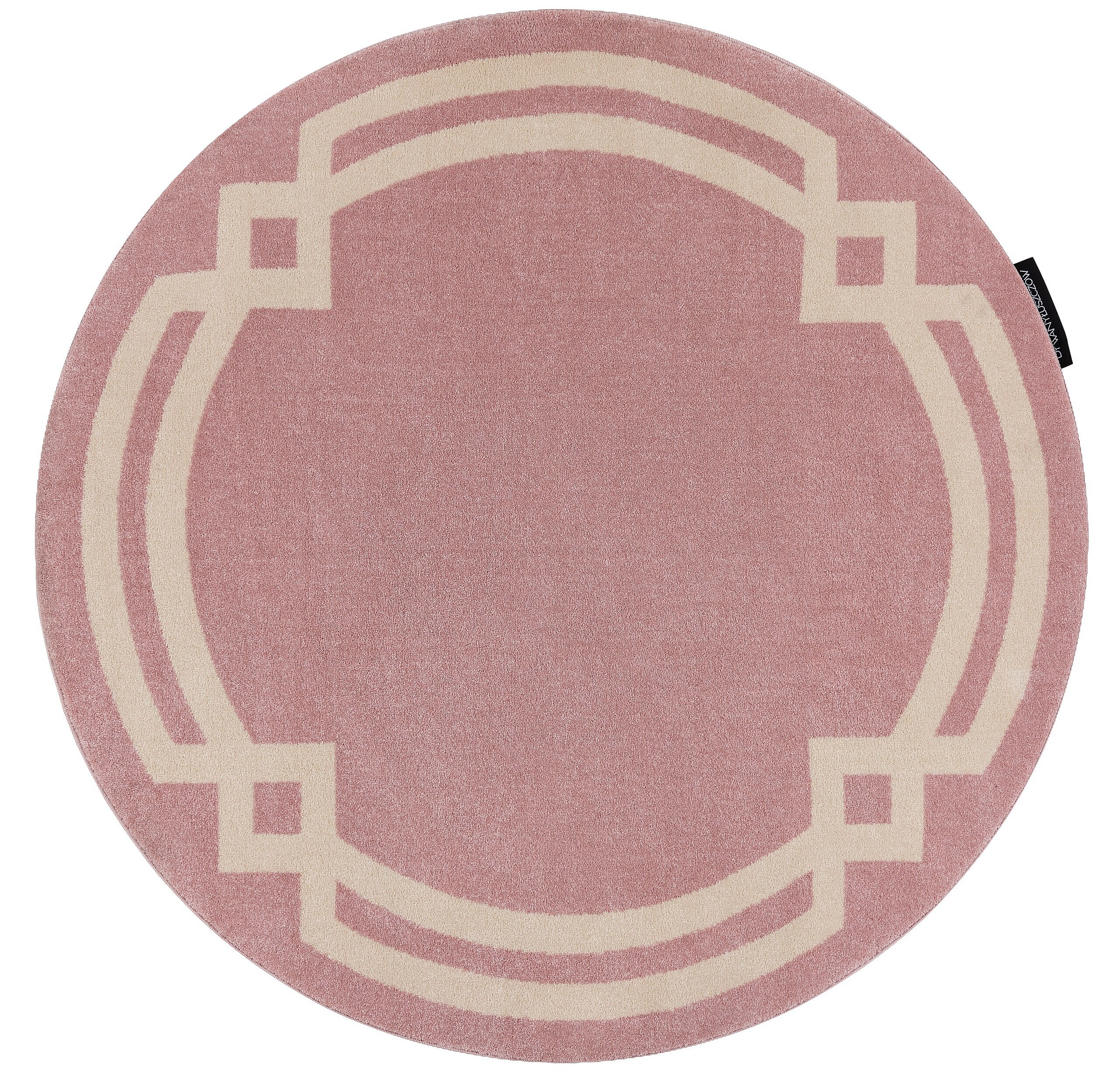 Tapete HAMPTON Lux redondo cor de rosa cercle 160 cm