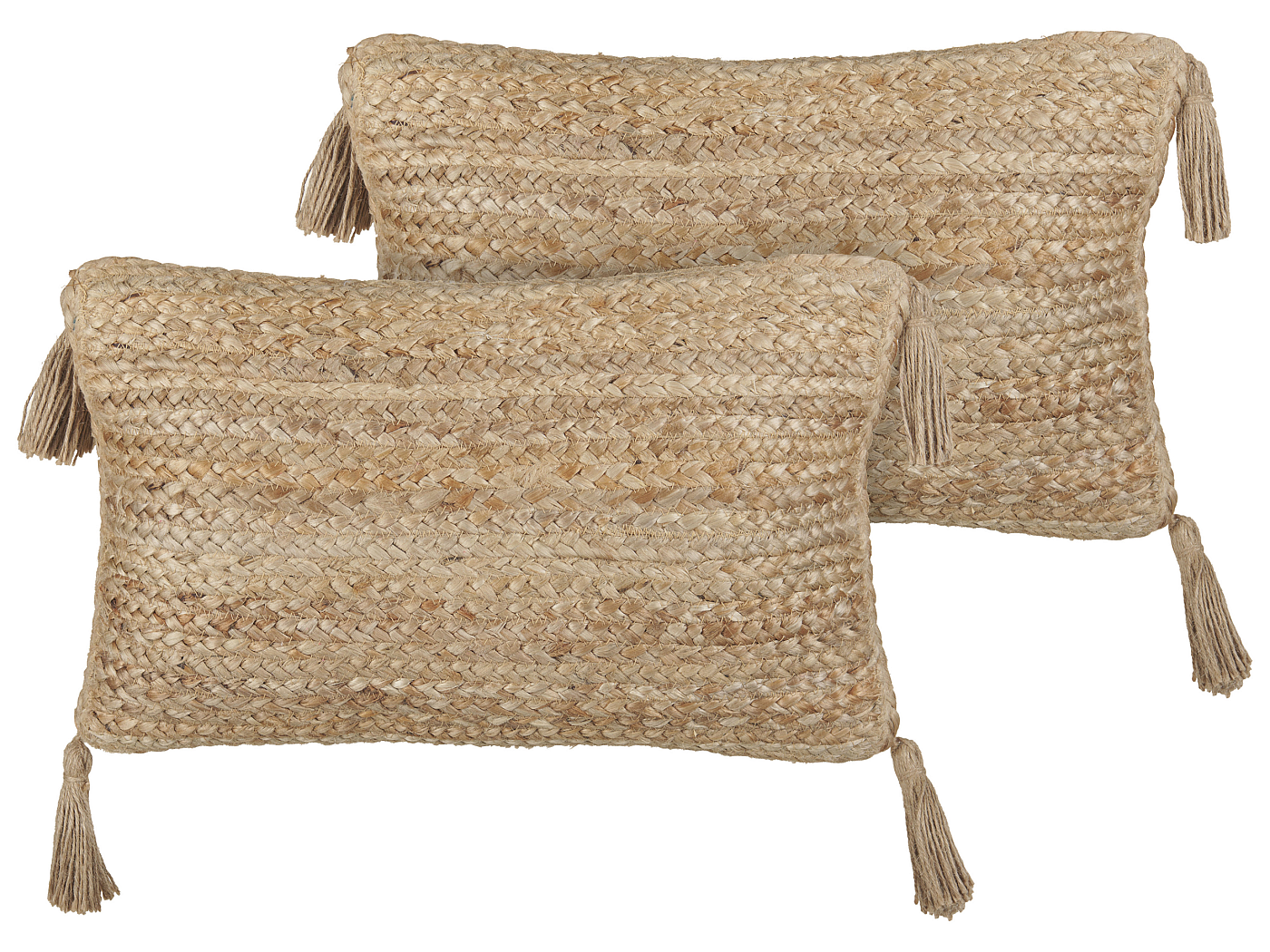 Set di 2 cuscini iuta beige Beige SIUM