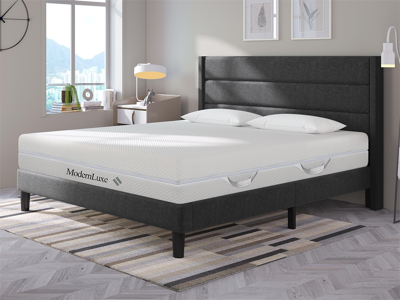 Matras 160 x 200 cm schuim 7 comfortzones dikte 20cm - Merax