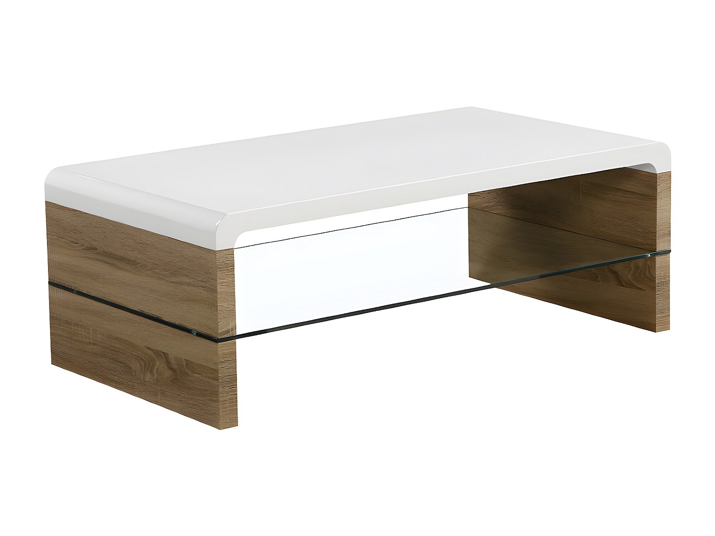 Table Basse Mdf Blanc Silex