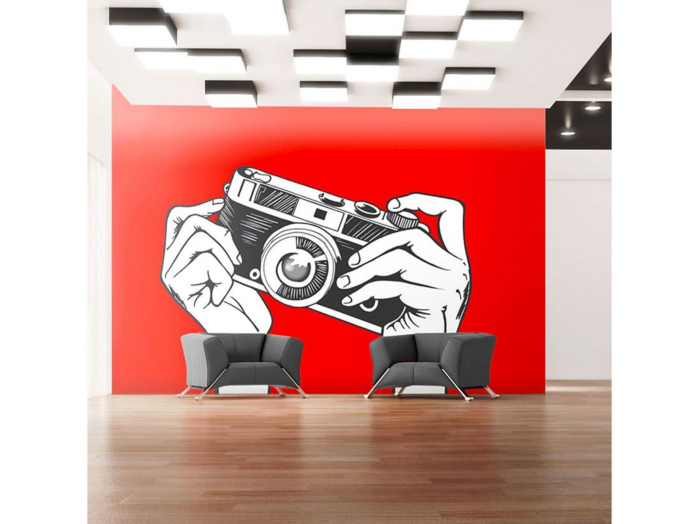 Papier peint Dites 'cheese! - 250 x 193 cm