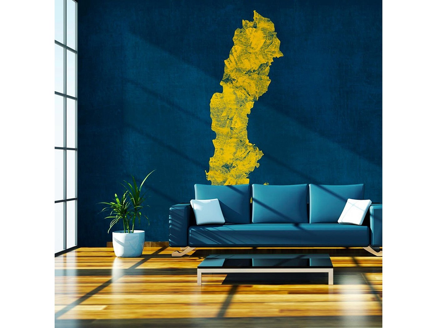 Papier peint carte : daim - 300 x 230 cm