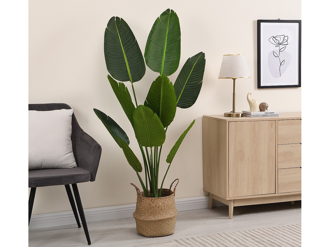 Kunstpflanze Bananenbaum mit Topf - H. 160 cm - NENDAZ jetzt günstig ...