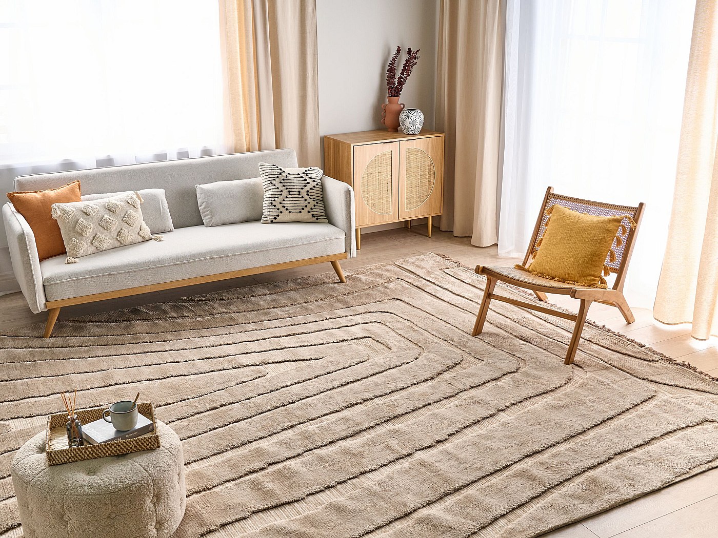 Tapis beige 300 x 400 cm SAZOO