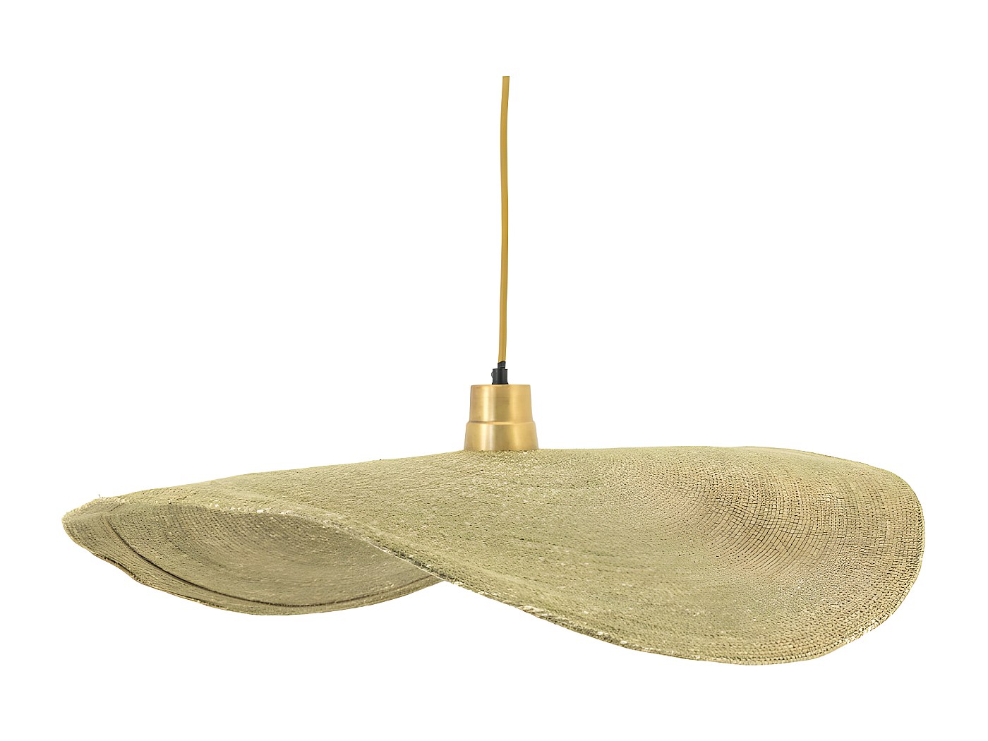 Sola - Suspension en corde et métal ø94cm - Couleur - Naturel