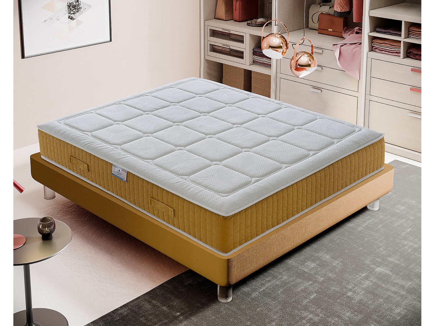 Matras 120x200 traagschuimmatras, hoogte 23 cm, 4 cm traagschuim ...