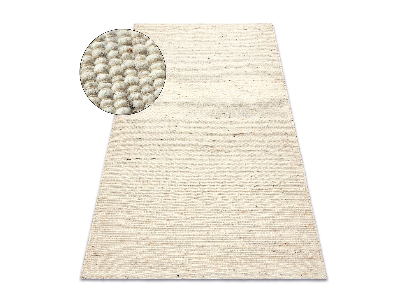 Tappeto beige NEPAL 2100 - lana, double face, naturale 140x190 cm