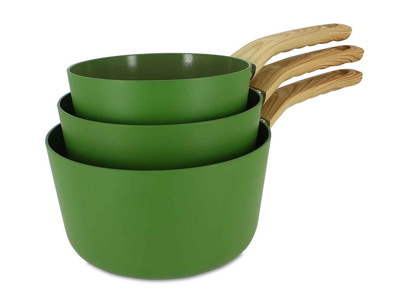 Set de 3 casseroles colorama olive - casserole 16/18 et 20 cm - en ...