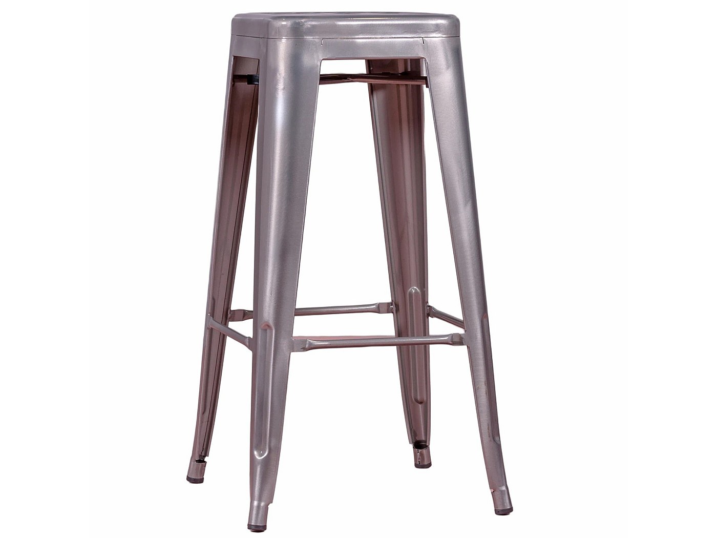 Taburete metálico apilable de acero (68cm) - Bistro - Metálico