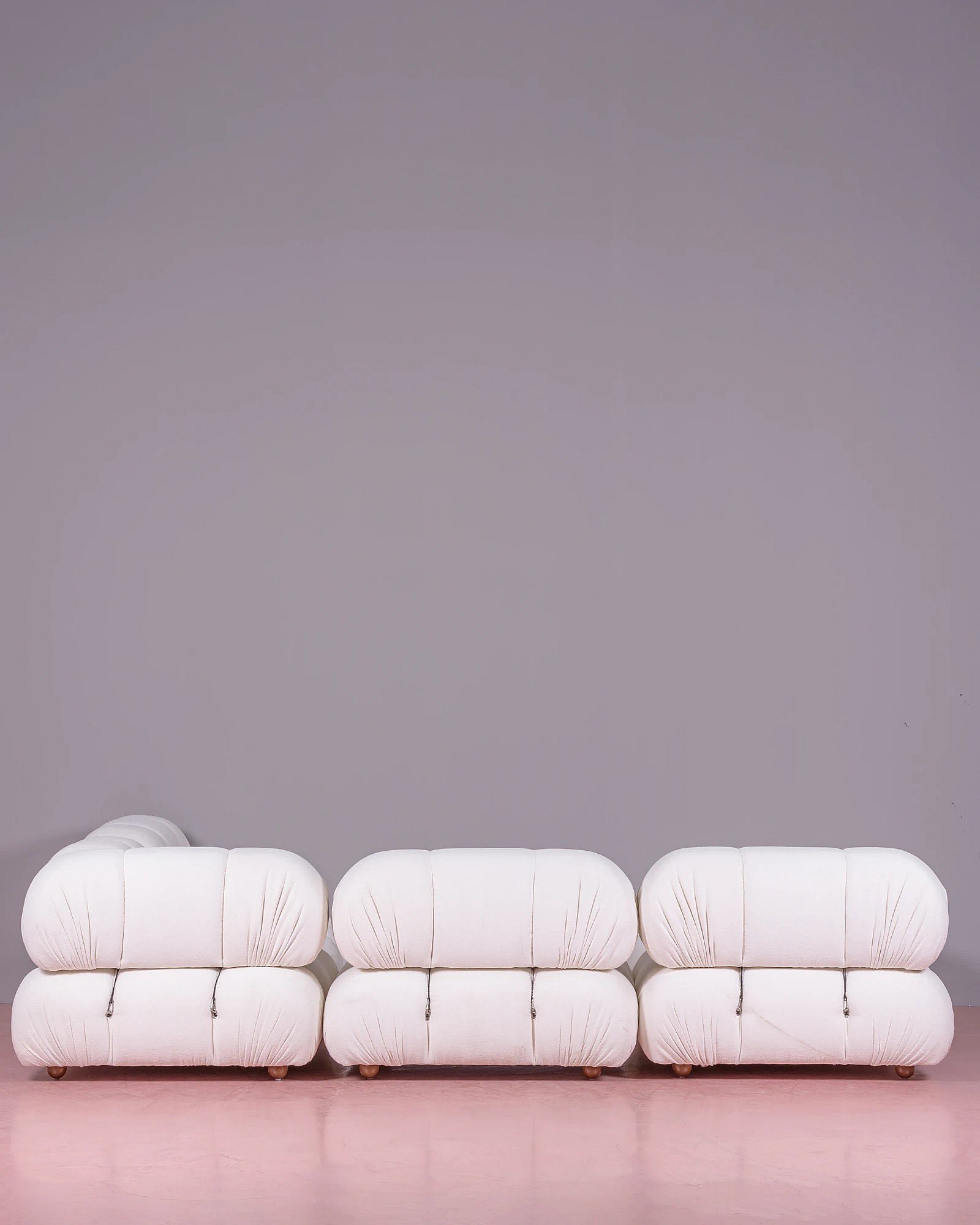 Canapé d'angle modulable en forme de U 5 morceaux - Laurel - Blanc