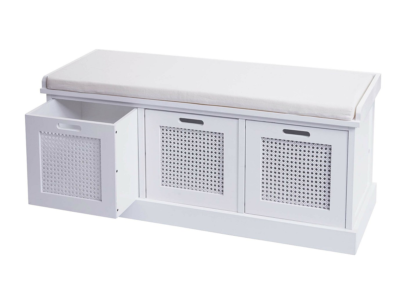 Bank MCW-J49 Opbergdozen, wit, bekleding roomwit